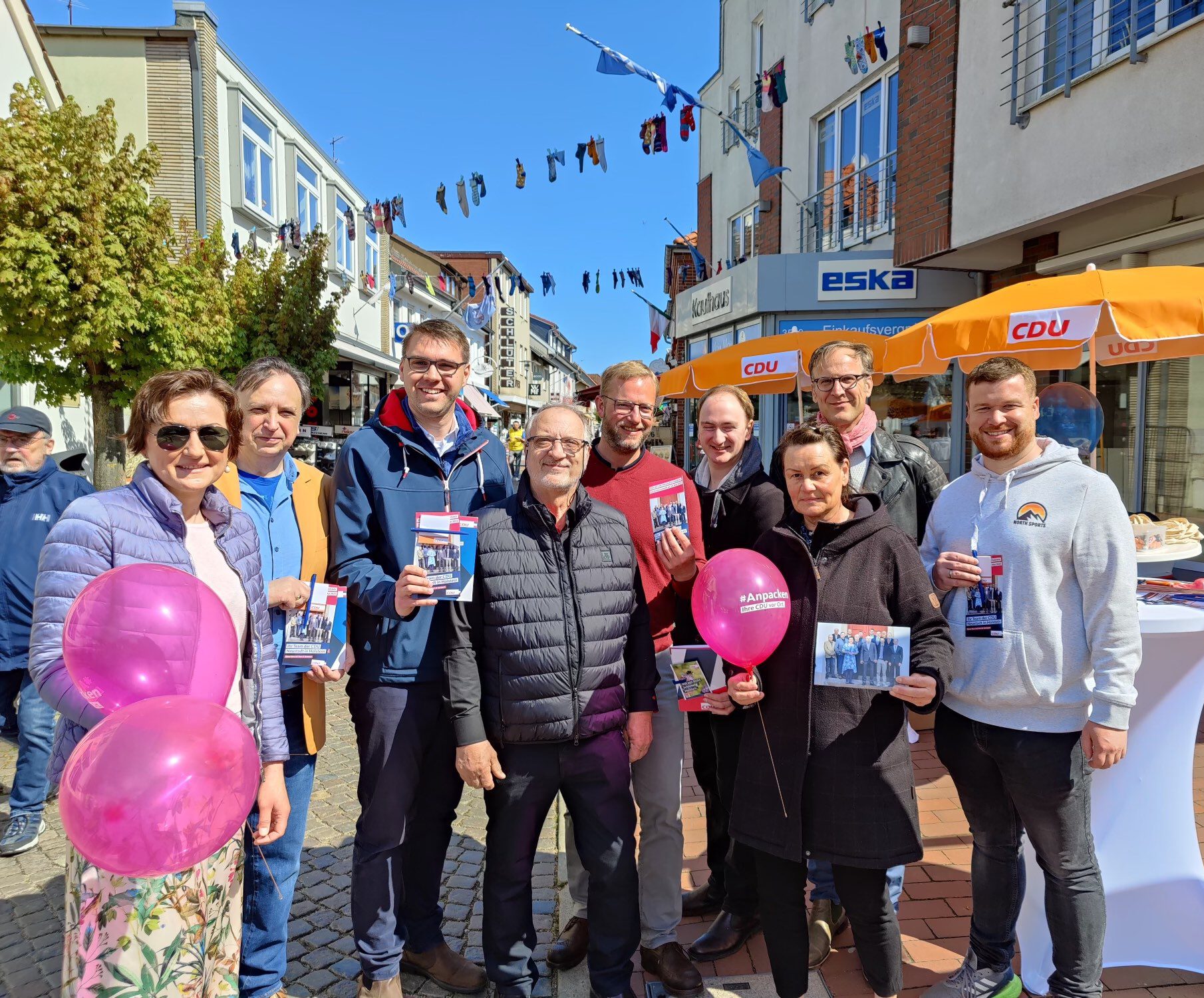 Sechster Wahlkampfstand der Neustädter CDU – CDU Neustadt in Holstein